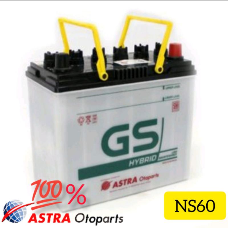 Jual ACCU - AKI GS HYBRID NS60 | Shopee Indonesia