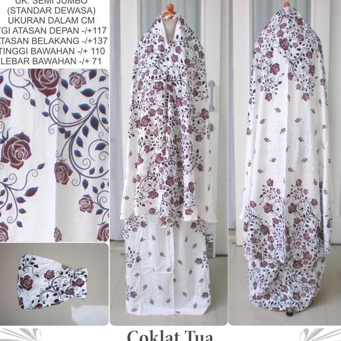 Jual Cuci Gudang ! Mukena Bali Dewasa Katun Rayon Motif Bunga Kode 392D ...