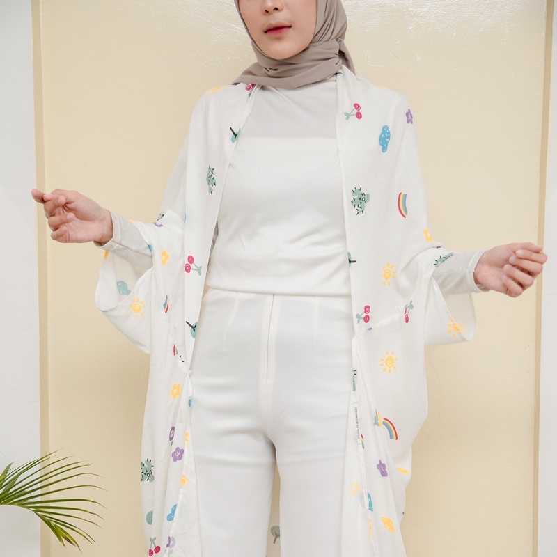 Jual Cardi Daun Panjang / Long Outer Leaf / Cardigan Long Outer Daun ...