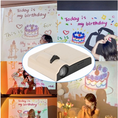 Jual proyektor mini ulang tahun Portable Backdrop / Mini Birthday ...