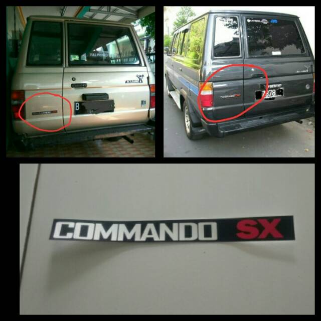 Jual Sticker Stiker Tulisan Commando Comando SX ada LGX LSX LX SGX SSX ...
