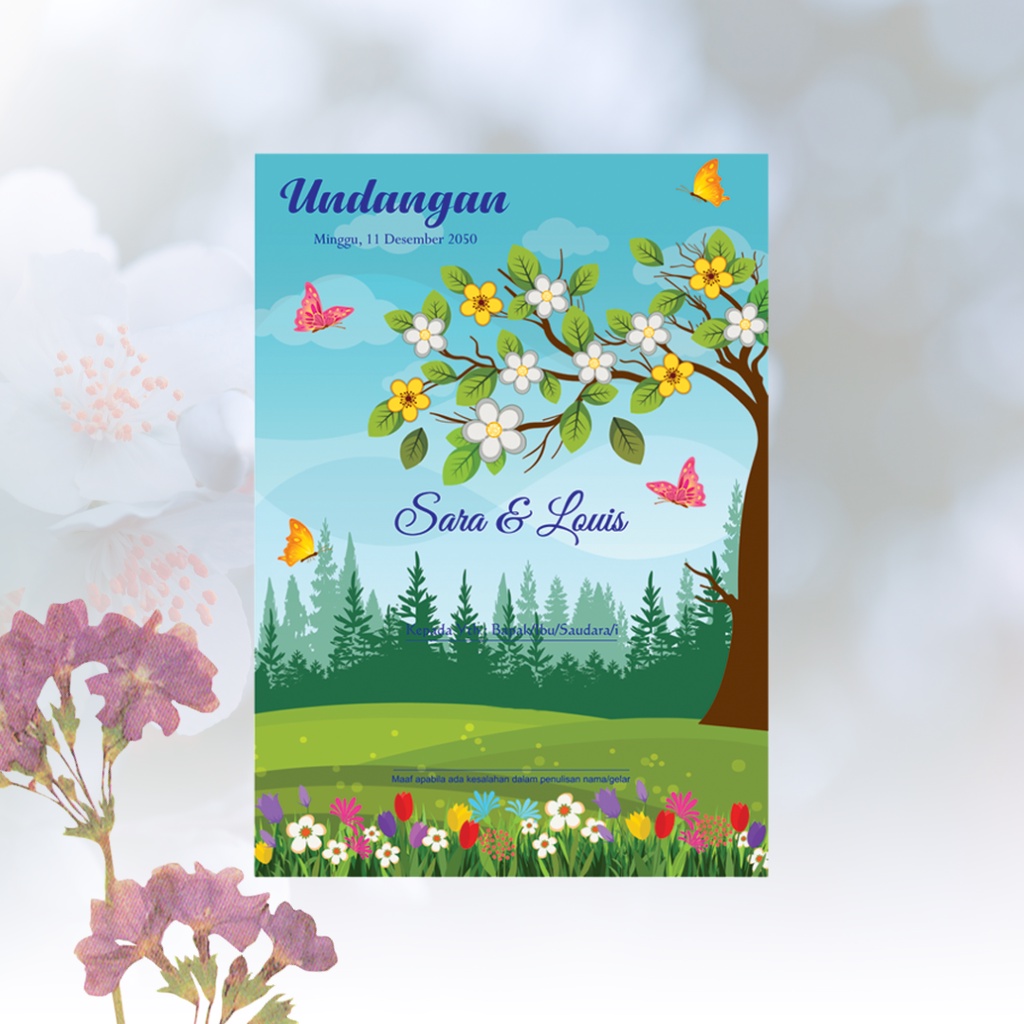 Jual Blangko Undangan Kosong Pernikahan Erba BLANKO UNDANGAN MURAH ...