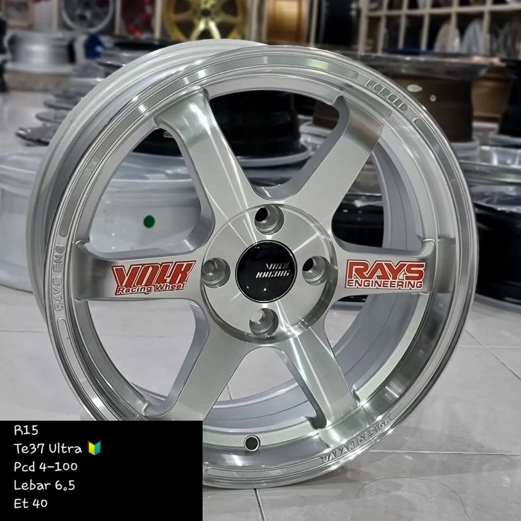 Jual velg racing rays te37 ultra ring 15 lebar 6,5 ayla calya mirage ...