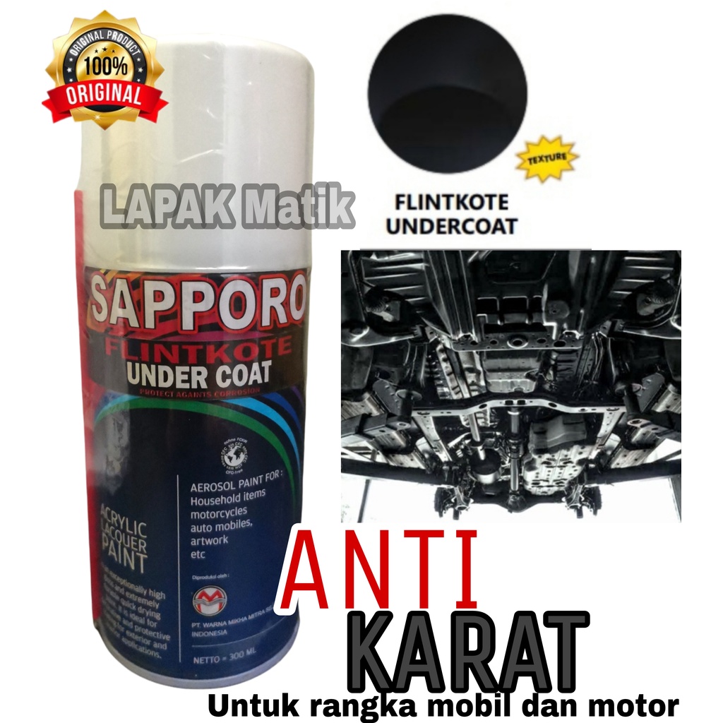 Jual Pilok Sapporo FLINKOTE UNDERCOAT Anti Karat Plingkut Flinkut 300mL ...