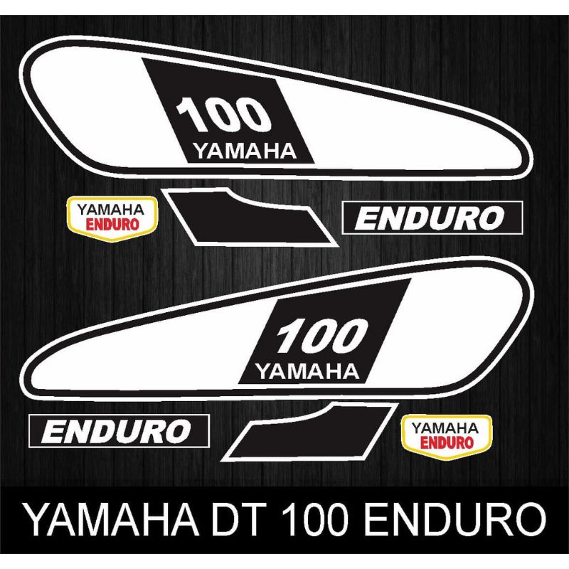 Jual STIKER STRIPING DECAL VARIASI DAN LAMINASI YAMAHA DT 100 ENDURO ...