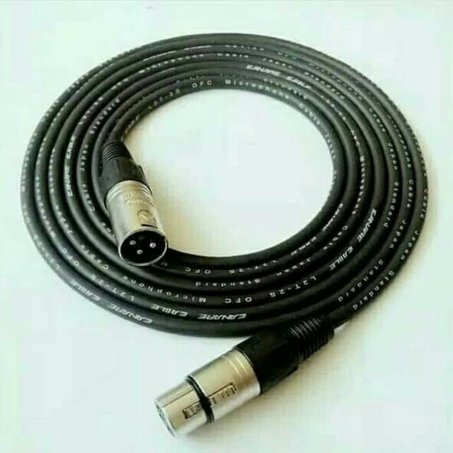 Jual Kabel mic 3pin male to female 3meter jack neutrik kabel mic canare ...