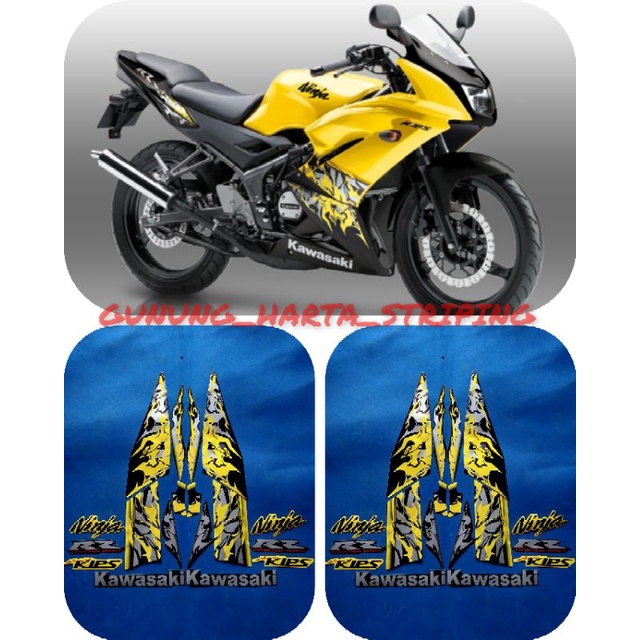 Jual Striping Stiker Lis Body Motor Full Set Kawasaki Ninja RR 2013 ...