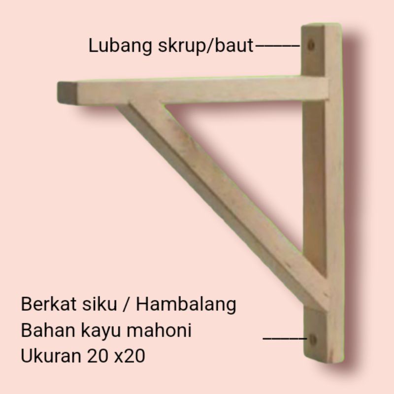 Jual Braket siku kayu / Hambalan kayu multifungsi | Shopee Indonesia