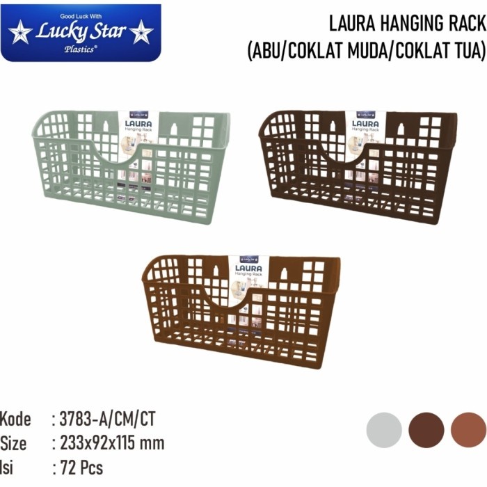 Jual Keranjang Laura Hanging Rack 3783 Lucky Star | Shopee Indonesia