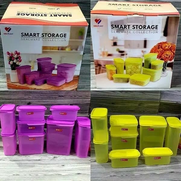 Jual Smart Storage Set 8pcs Gbu Plast / Toples Lebaran / Sealware Collection | Shopee Indonesia