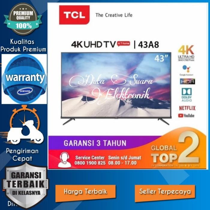 Jual Tcl Led 43 Inch 43A8 Android Smart Tv Google Voice Netflix ...