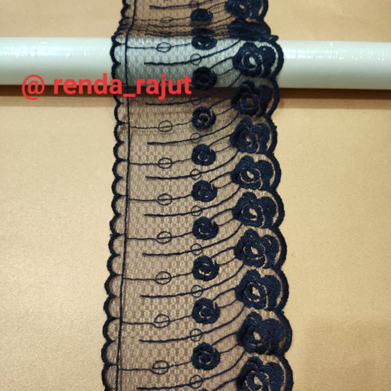Jual Renda tile, renda bordir, renda air isi 15yard | Shopee Indonesia