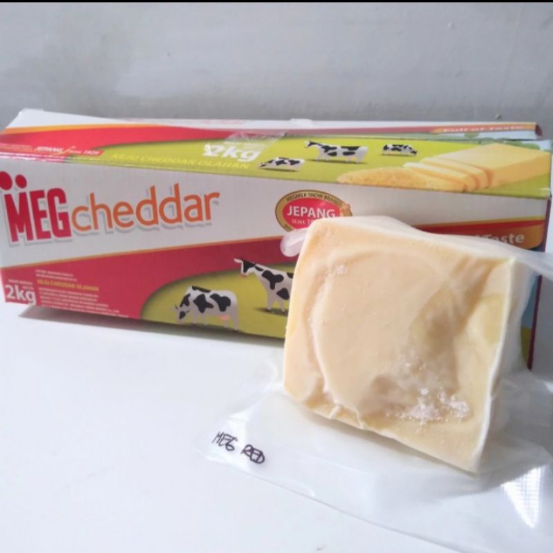Jual Meg red Cheddar/ keju Cheddar merah 200gr repack | Shopee Indonesia