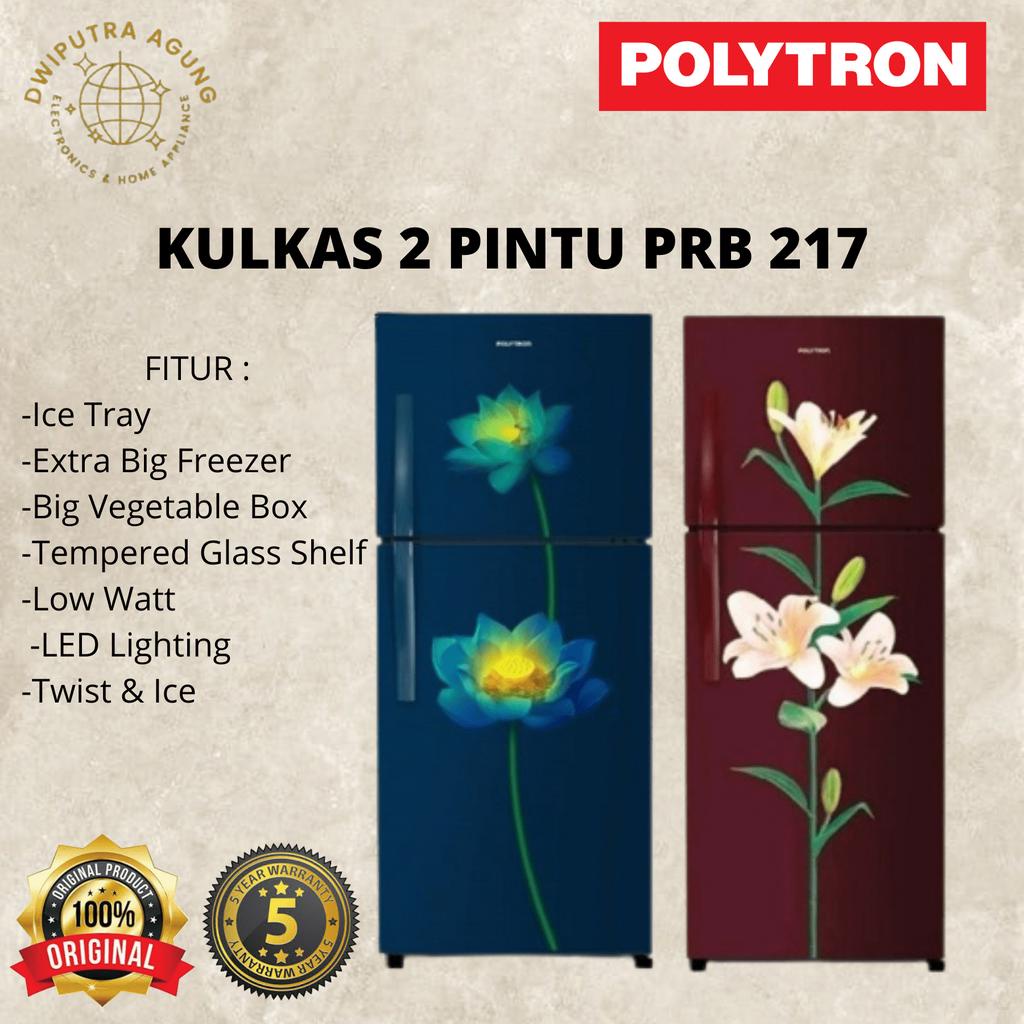 Jual KULKAS POLYTRON 1 PINTU POLYTRON PRB217 R/B LEMARI ES 2 PINTU PRB ...