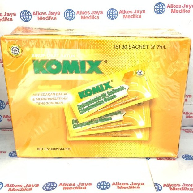 Jual Komix Rasa Jahe Box Isi 30 Sachet @7ml - Obat Batuk | Shopee Indonesia