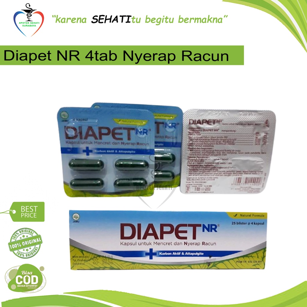 Jual DIAPET NR PER STRIP ISI 4 NYERAP RACUN | Shopee Indonesia