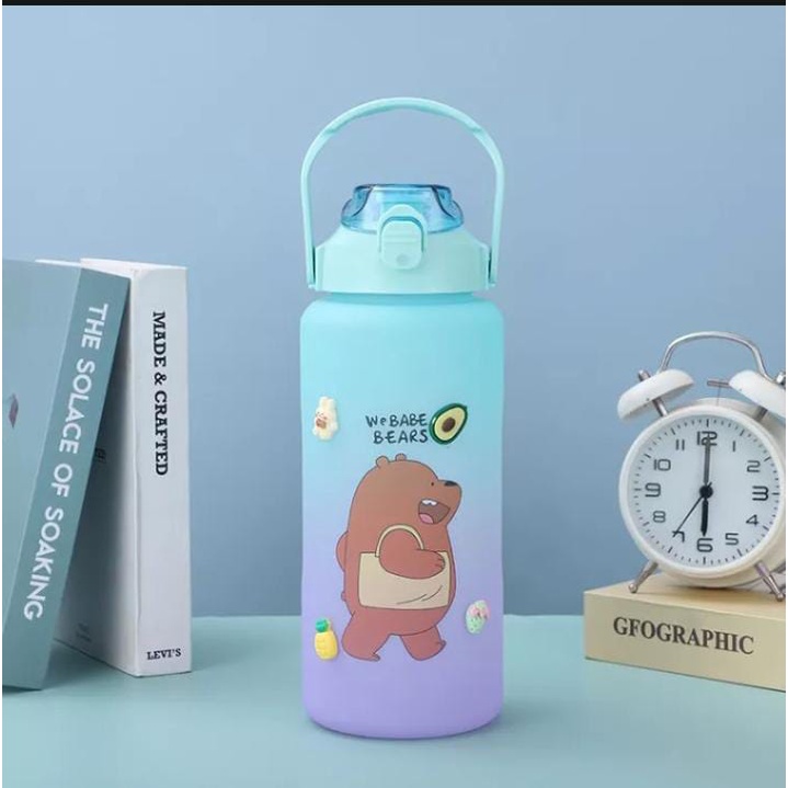 Jual Botol Minum Viral 1 liter botol sultan Botol kekinian real pict ...