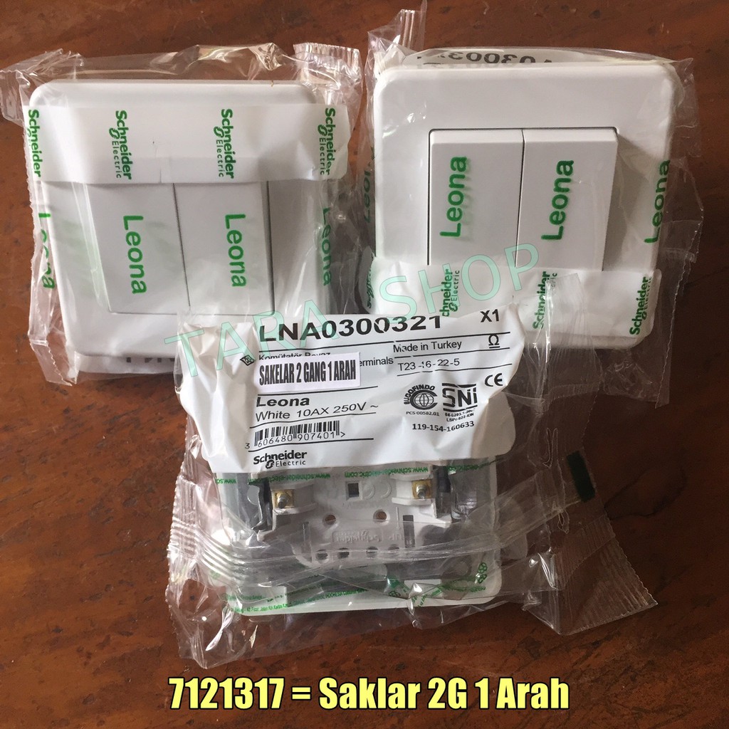 Jual SAKLAR 2G 1 ARAH LEONA LNA0300321 Schneider - 7121317 | Shopee ...