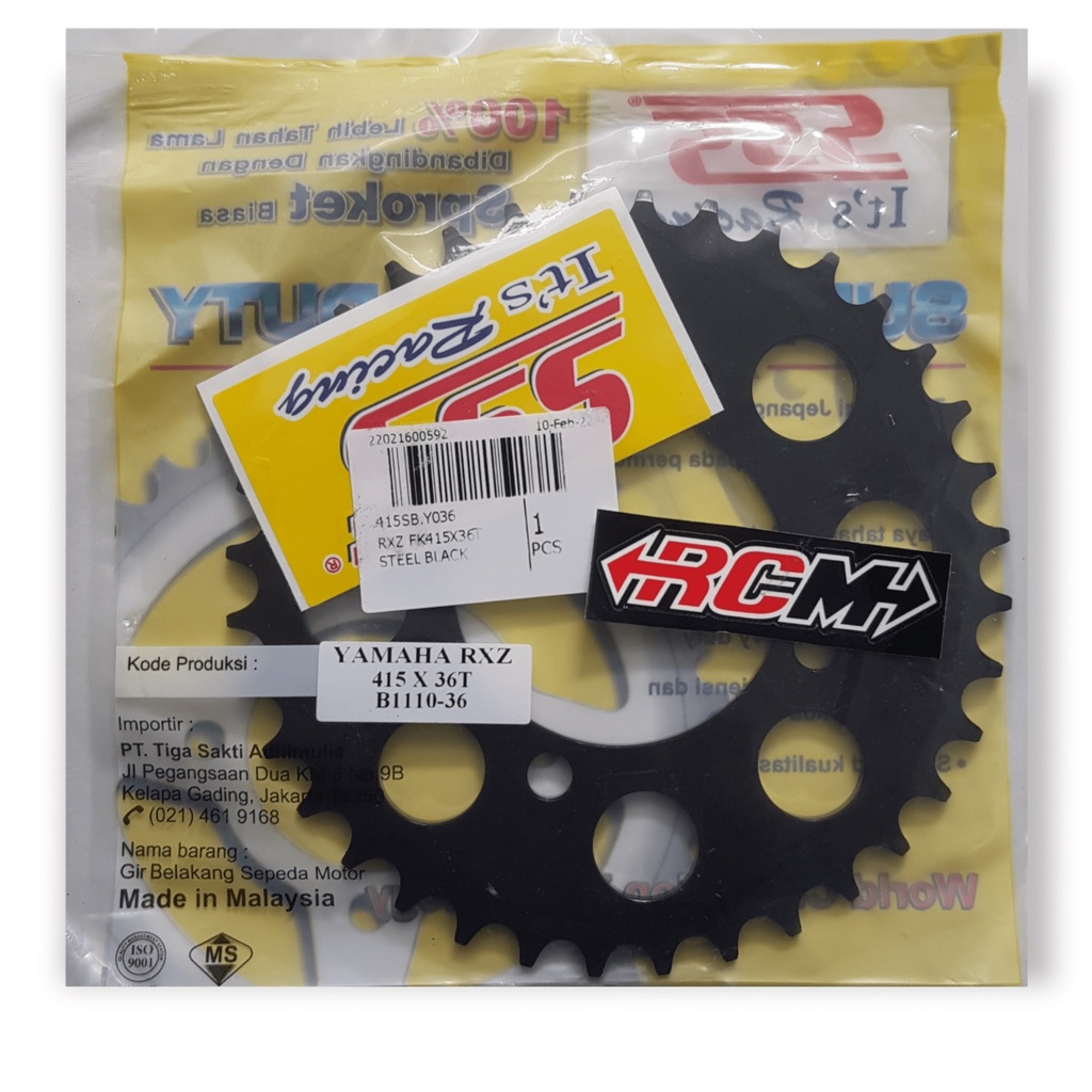 Jual GER GIR GEAR BELAKANG BLK BLKNG YAMAHA RXZ RXKING RX KING JUPITER Z VEGA BAUT 4 STIL STILL ...