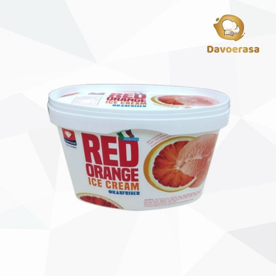 Jual Es Krim Diamond Red Orange Ice Cream Diamond Red Orange 700 ml ...