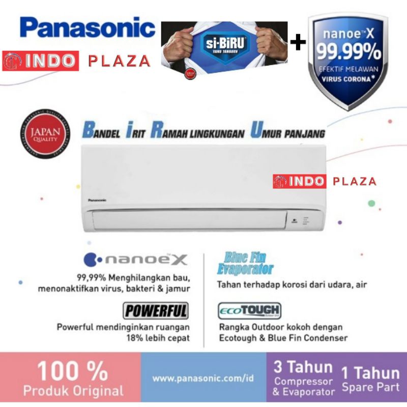 Jual AC PANASONIC 1/2 PK SIBIRU+NANOE X CS-PN5WKJ | Shopee Indonesia