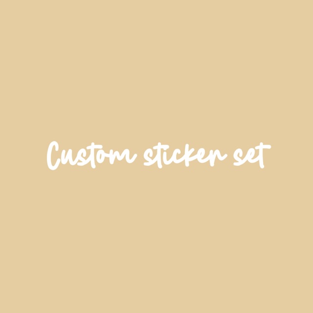 Jual Custom sticker set | Shopee Indonesia