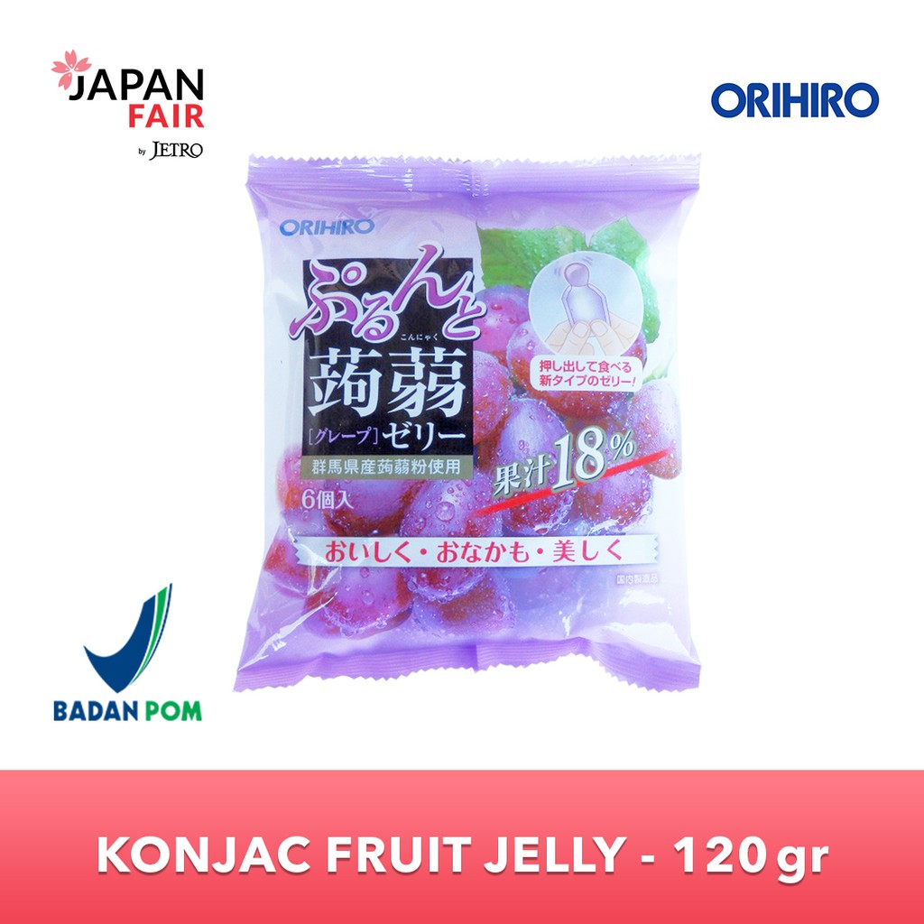 Jual Jelly Drink Impor Jepang ORIHIRO Grape 120 Gr Konyaku Snack ...