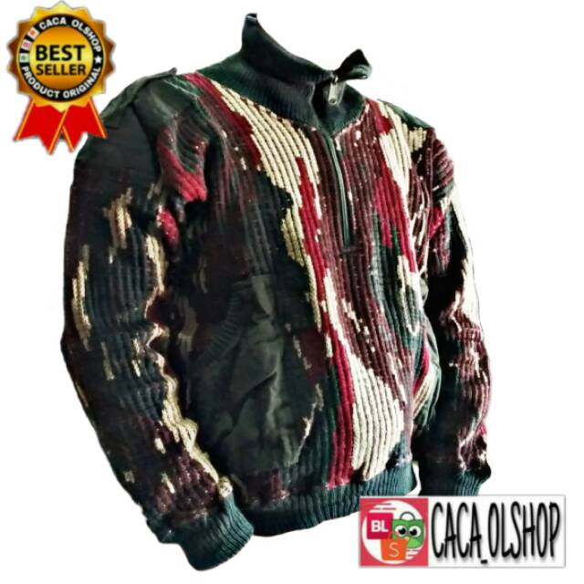 Jual Jaket/Switer Loreng Kopasus Rajutan Product AR | Shopee Indonesia