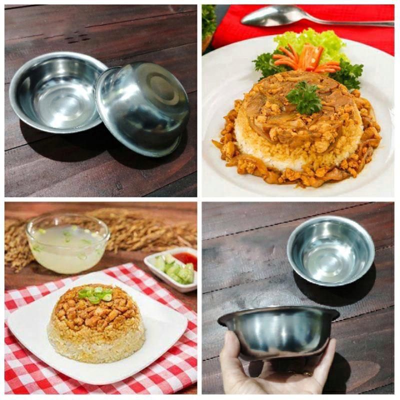Jual Mangkok Nasi Tim / Mangkuk Stainless | Shopee Indonesia