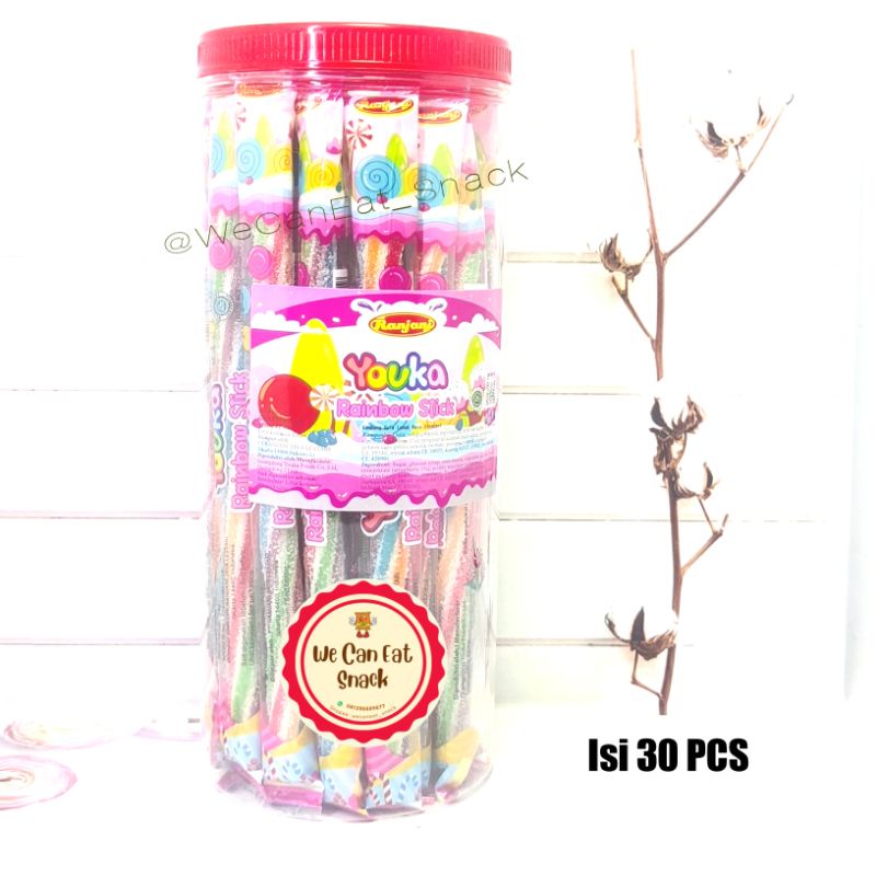 Jual Permen Youka Rainbow Stick (1 Pack isi 30) | Shopee Indonesia