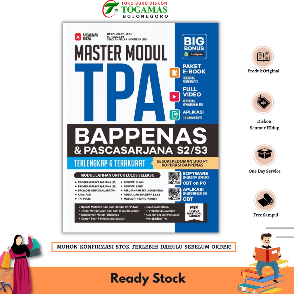 Jual MASTER MODUL TPA BAPPENAS & PASCA SARJANA S2/S3//DESI SUGIARTI ...