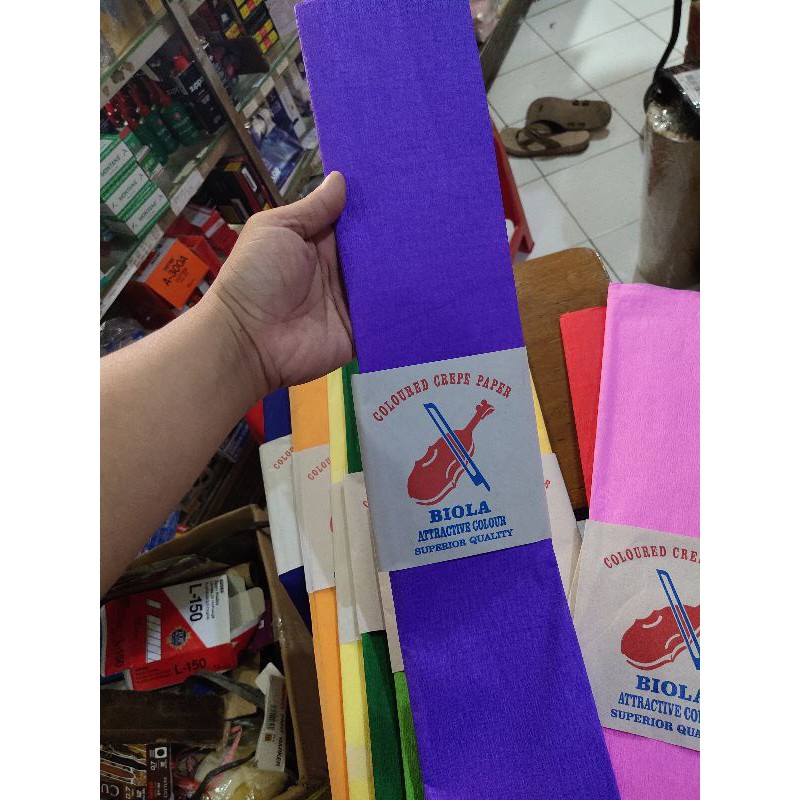 Jual Kertas Krep biola (60x120cm) 1pcs | Shopee Indonesia