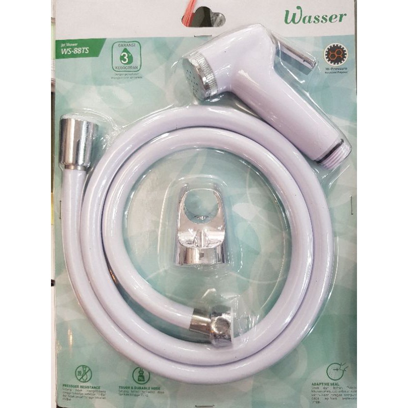 Jual Toilet Shower Jet Shower WASSER 88TS Putih atau Ivory atau Hitam ...