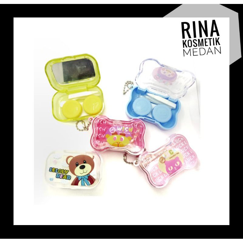 Jual Kotak lensa | tempat softlens karakter 1 set | Shopee Indonesia