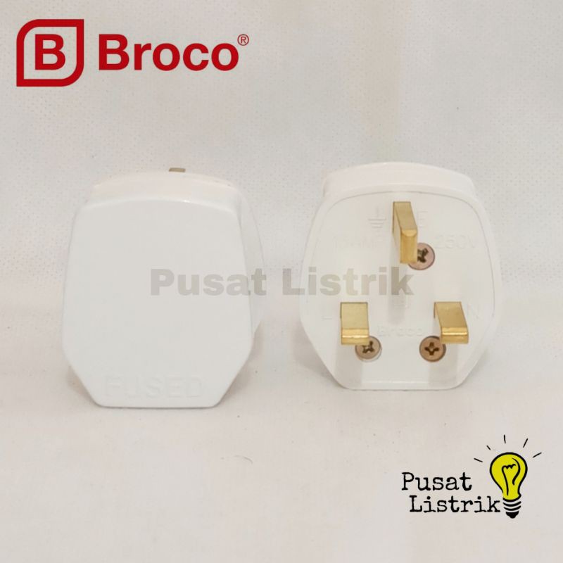 Jual Steker AC Putih Broco Galleo 7110 Tusuk Kontak AC Broco Galleo ...