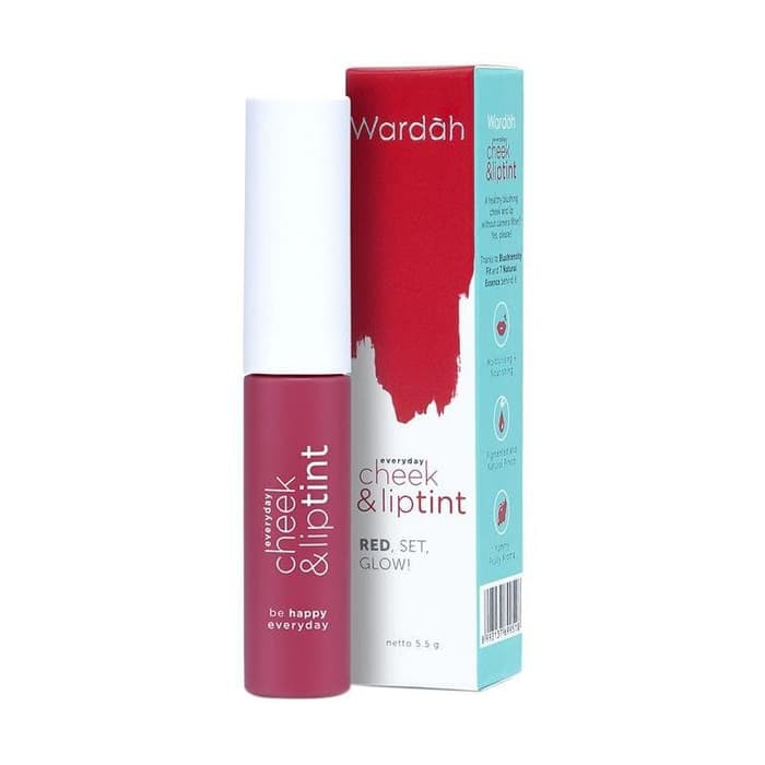 Jual Wardah Everyday Cheek and Lip Tint 01 Red, Set, Glow! 5.5 gr ...