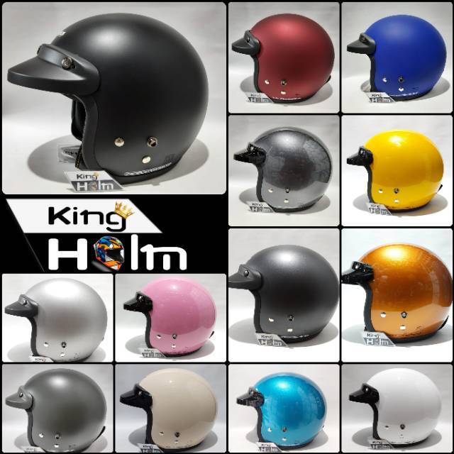 Jual HELM CARGLOSS RETRO BOGO || HELM CLASIK | Shopee Indonesia
