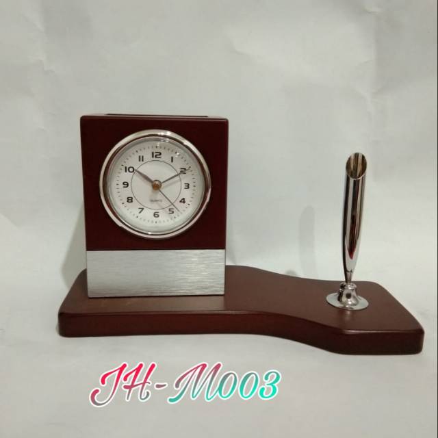 Jual JH 003 / Jam meja / Jam meja kayu / Jam promosi / Jam souvenir ...