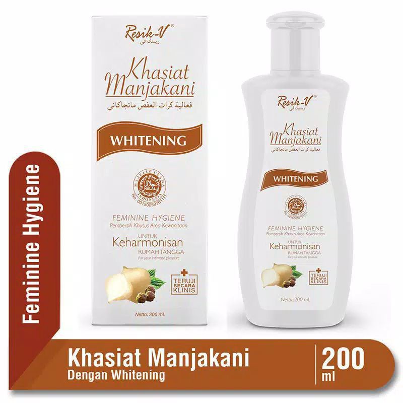 Jual Resik V Khasiat Manjakani Whitening 200 ml | Shopee Indonesia