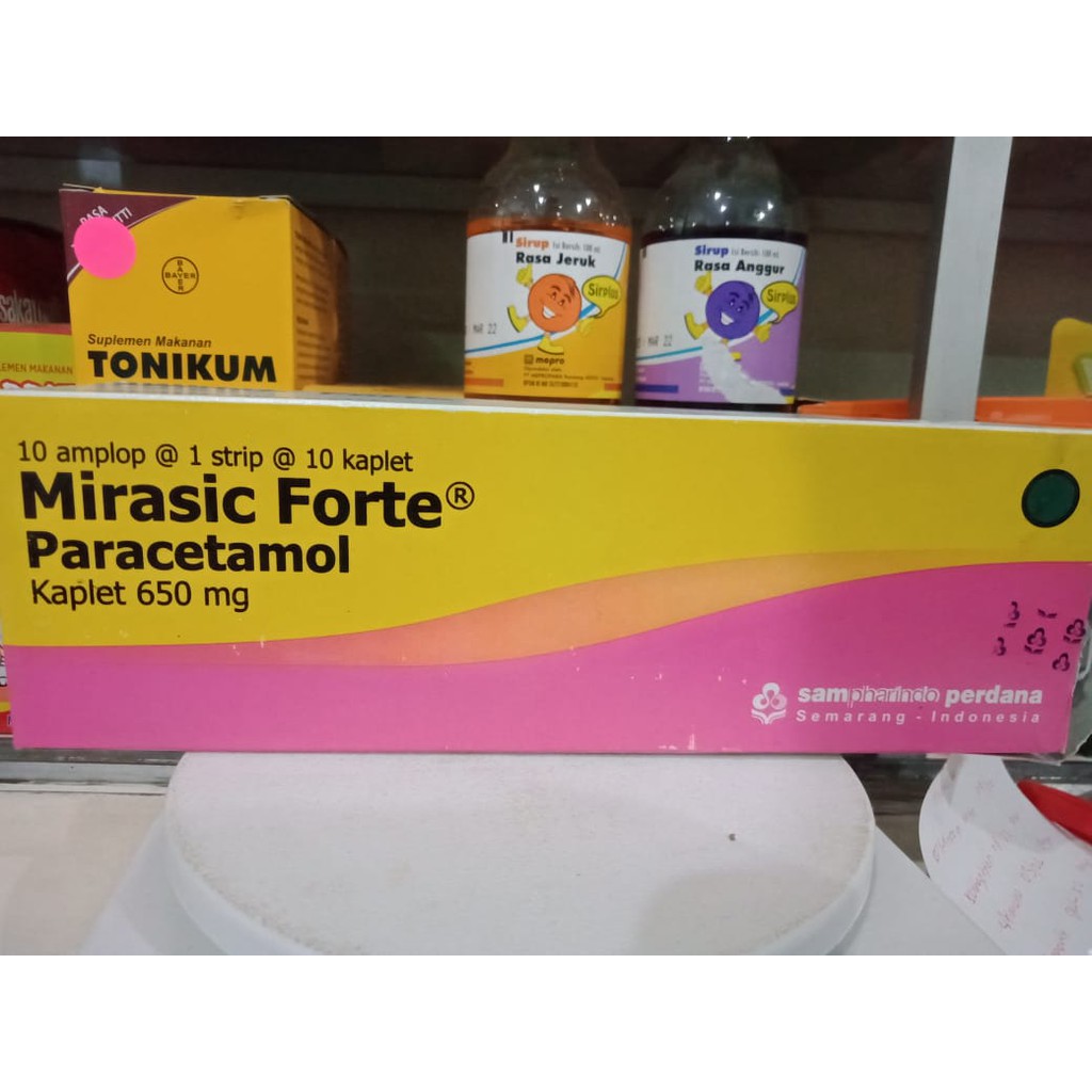 Jual MIRASIC FORTE 650MG - PER STRIP / UNTUK DEMAM, SAKIT KEPALA, NYERI ...