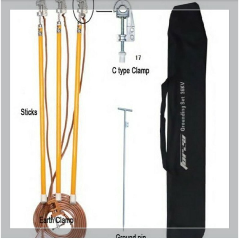 Jual grounding forza / Grounding Set 20-36 Kv /Grounding Pln 20-36 kv ...
