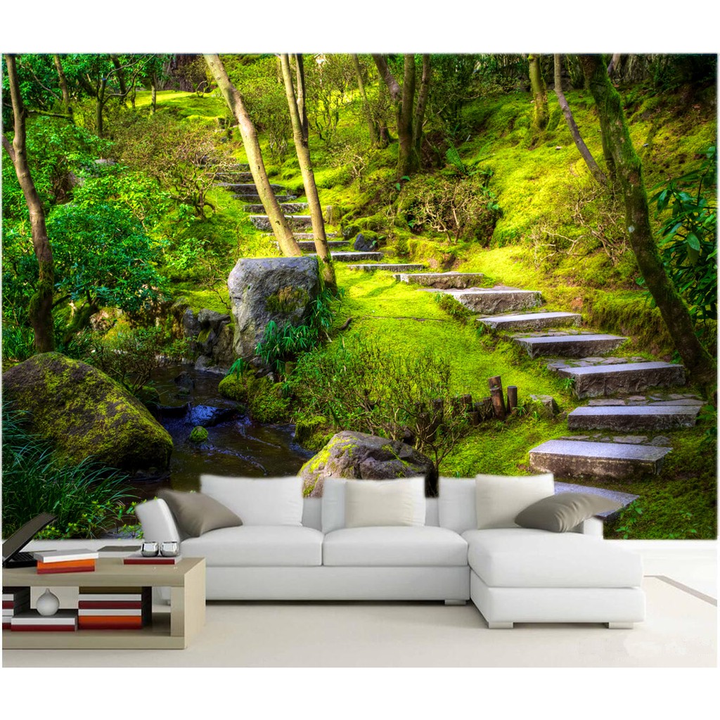 Jual Wallpaper custom 3d - tema pohon hutan | Shopee Indonesia