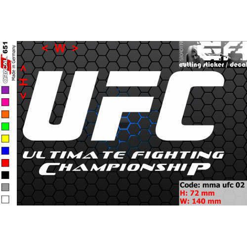 Jual ea cutting sticker / decal Code: mma ufc 02 ( mma ) | Shopee Indonesia