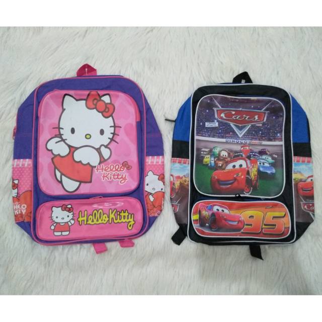 Jual TAS KARAKTER ANAK TK SD KADO ULANG TAHUN Hello kitty Spiderman ...