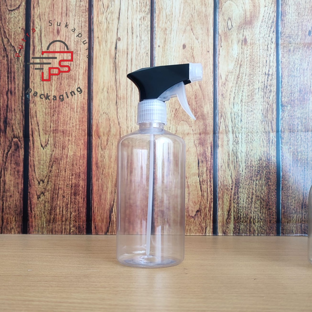 Jual Botol kispray 500ml/Botol semprotan/Botol spray 500ml Bening/Botol spray triger 500ml ...