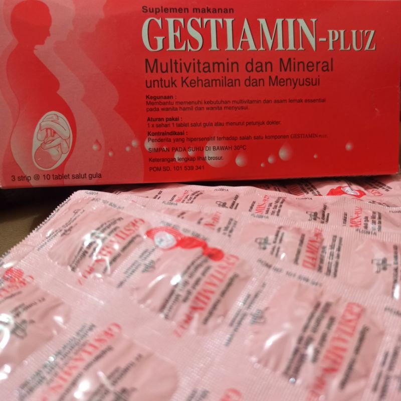 Jual GESTIAMIN PLUZ PLUS IBU HAMIL per box dan strip | Shopee Indonesia