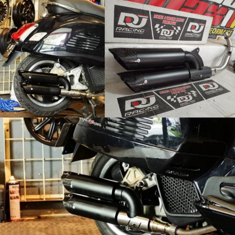 Jual Knalpot Racing Remus Dual Flow For Vespa GTS Iget dan 3v | Shopee ...
