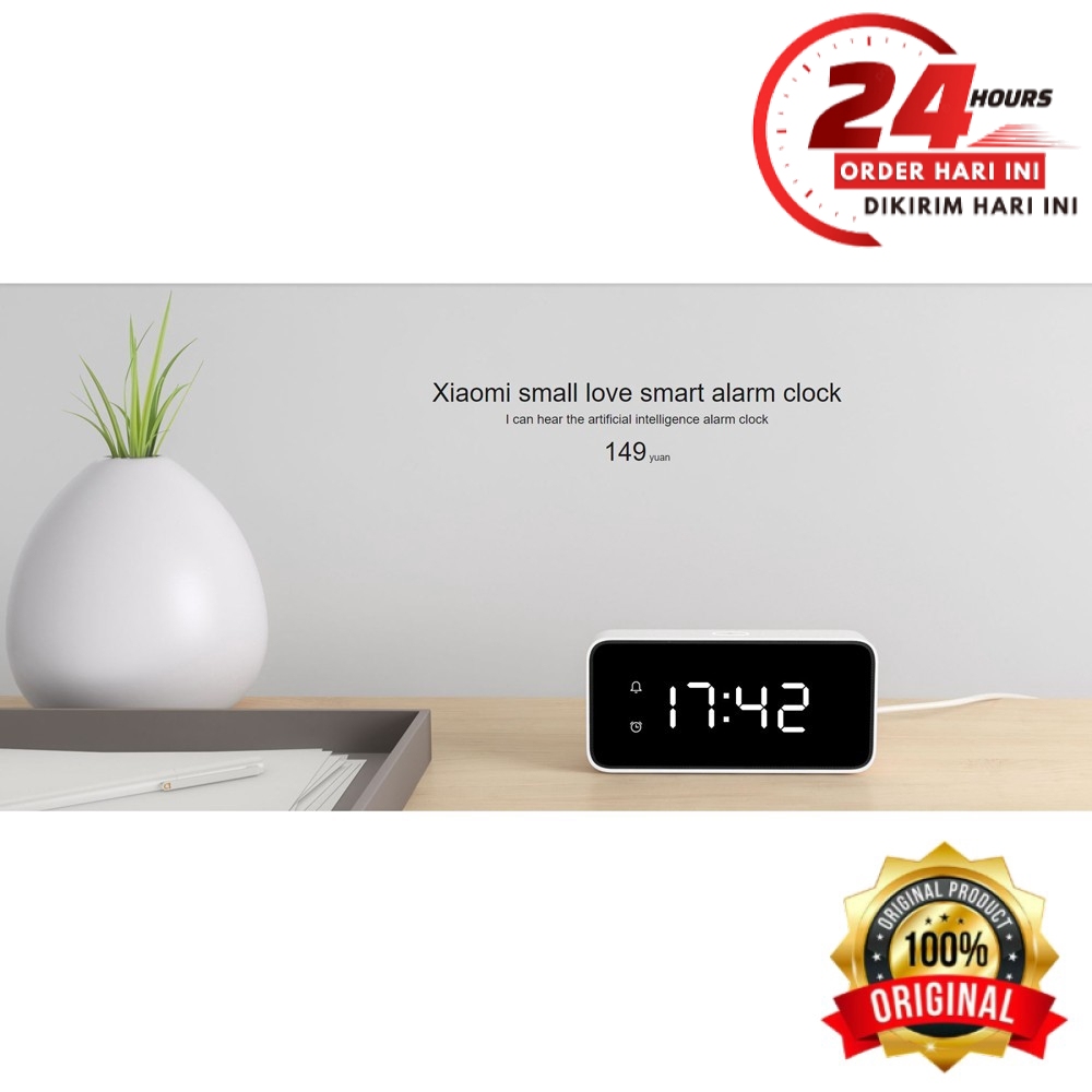 Jual ORIGINAL Xiao Ai Jam Meja Small Love Smart Alarm Clock - AI01ZM ...