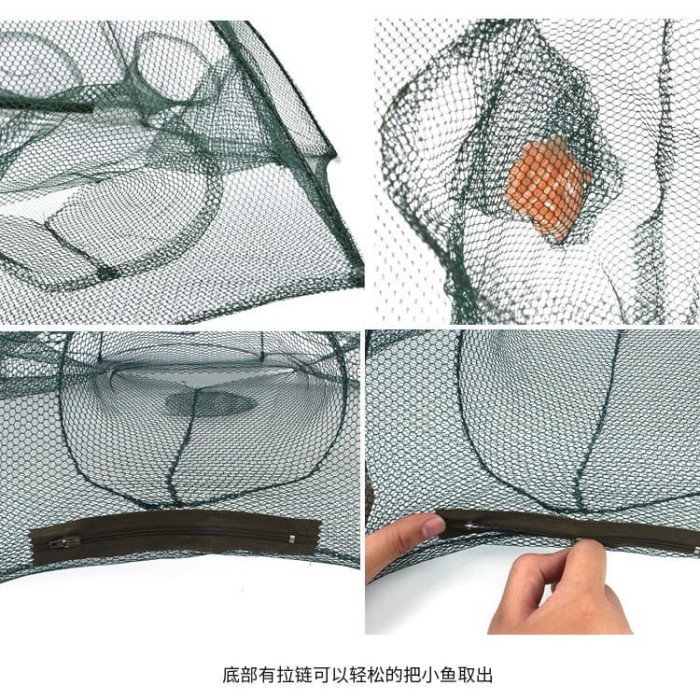 Jual BAHAN BERKUALITAS TINGGI BUBU 4 LUBANG JARING IKAN AUTOMATIS ...