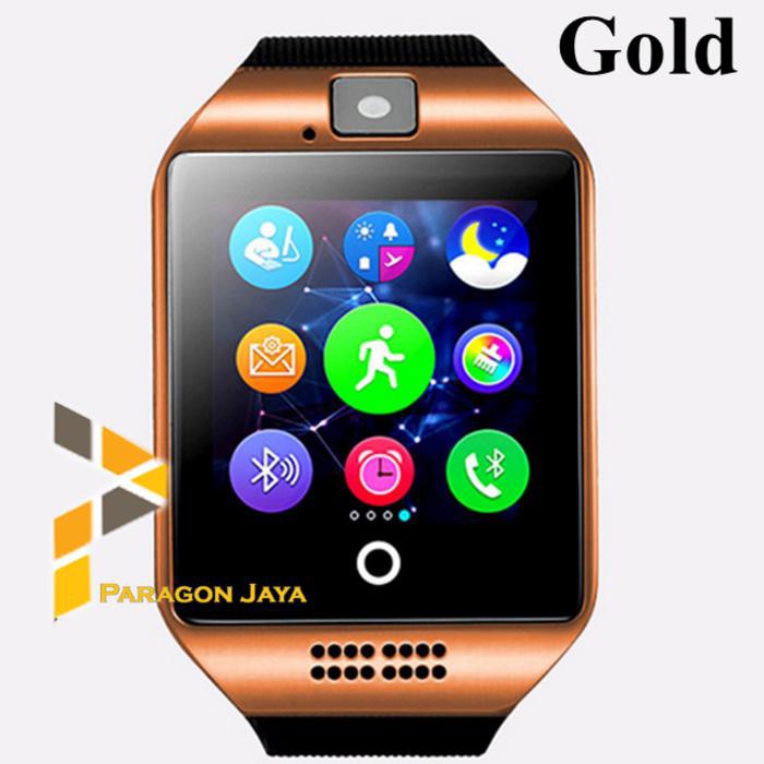 Jual Smart Watch Q18 / Smartwatch Dz09 U9 Pro Watch Gold Black | Shopee ...